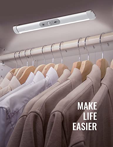 Joyzy Automatic Motion Sensor Lighting with Eye-Protection Design Closet Light, LED for Wireless Lighting Pantry Light, Rechargeable Night Lighting for Cabinet Light(100Lumen, 6000k 80+CRI)