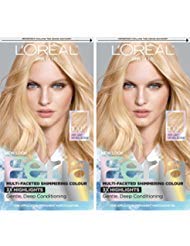 L'Oreal Paris Feria Multi-Faceted Shimmering Permanent Hair Color, 100 Pure Diamond, Pack of 2, Hair Dye