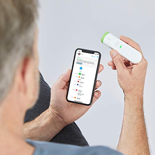 Withings Thermo β Contactless Smart,Digital Thermometer Forehead, No touch, Baby thermometer, Infant thermometer, Toddler & Adults, FSA-Eligible