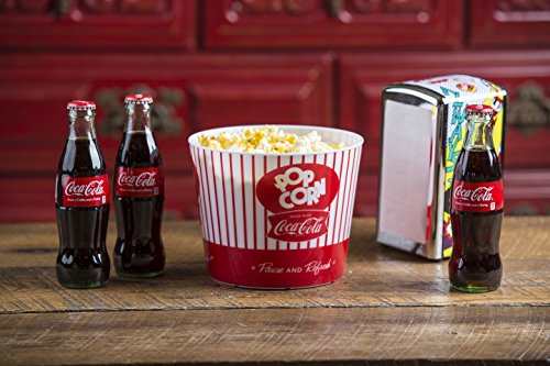 Tablecraft Coca-Cola Popcorn/Snack Bucket"Pause & Refresh" (CC400), Red