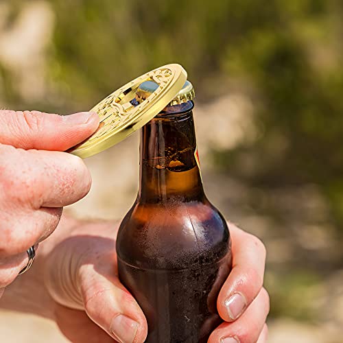 Cabilock 2PCS Olympic NO. 1 Bottle Opener Gold Medal Beer Opener Creative Jar Opener Beer Lid Remover Wine Beer Accessories