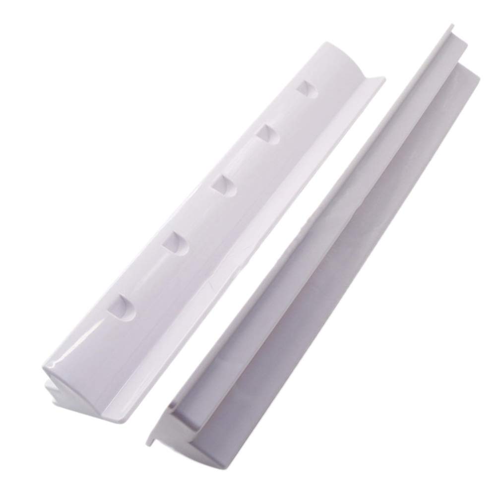 Cabilock 2pcs Solar Panel Side Mounting Brackets Marine Caravan Motorhome RV Solar Panel Side Mount Brackets Solar Panel Roof Installation Clamps White