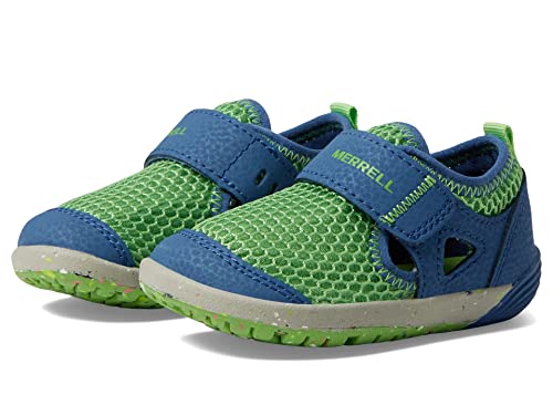 Merrell Unisex-Child Bare Steps H20 Water Shoe, Dark Blue/Green, 4 M US Unisex Little Kid