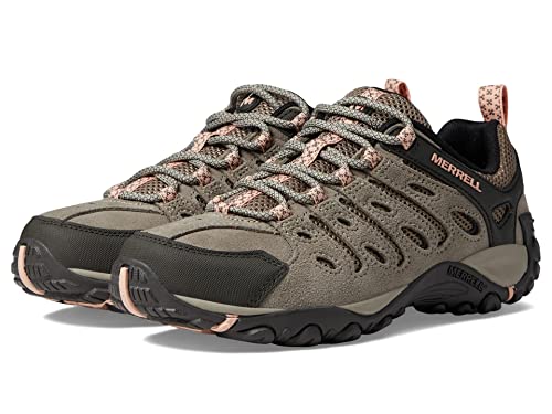 Merrell Women's CROSSLANDER 2 Hiking Shoe, Boulder/Peach, 7 M US