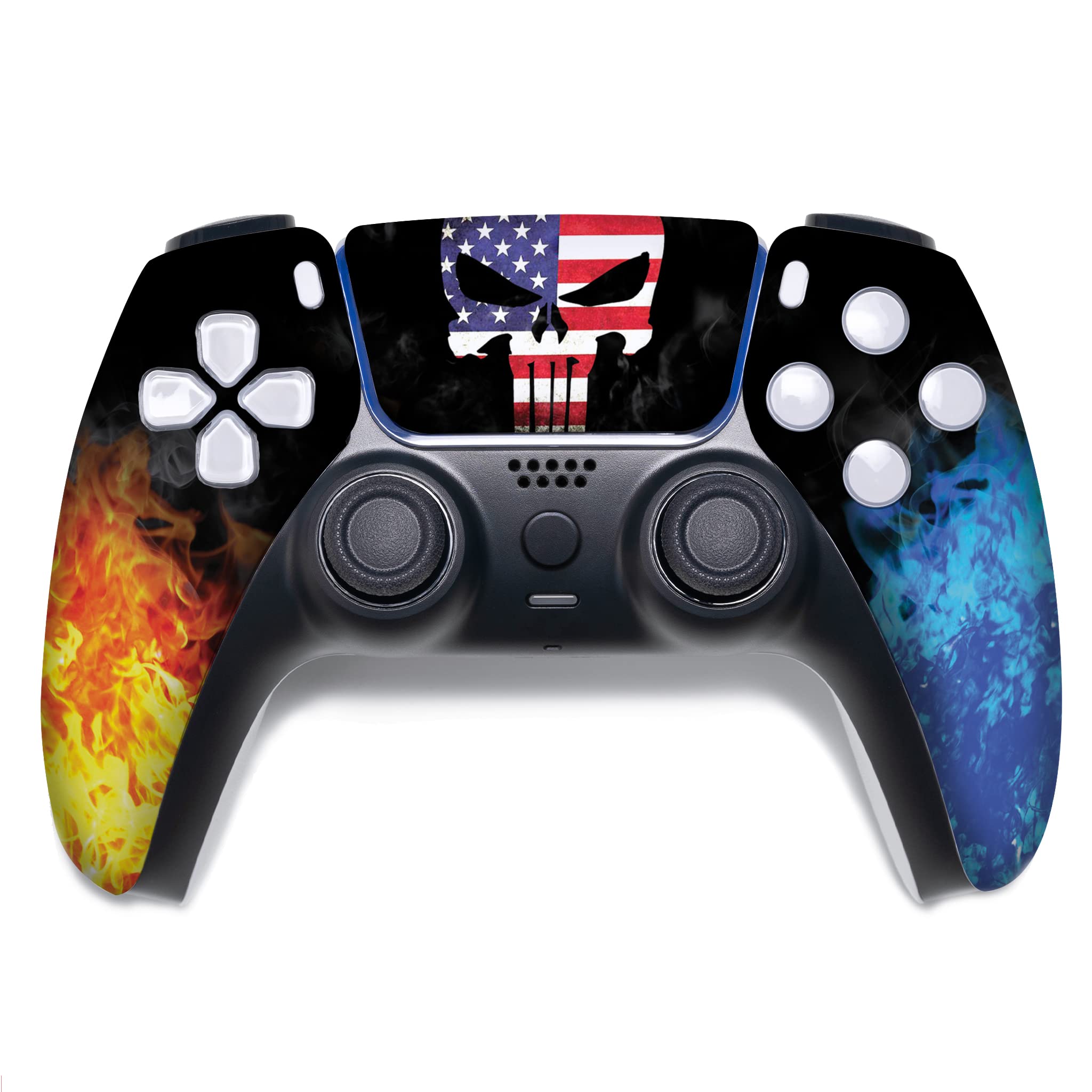 BABY CUDDLE BOX Blooodshot Custom PS-5 Controller Wireless compatible with Play-Station 5 Console by BCB Controllers | Proudly Customized in USA with Permanent HYDRO-DIP Printing (NOT JUST A SKIN)