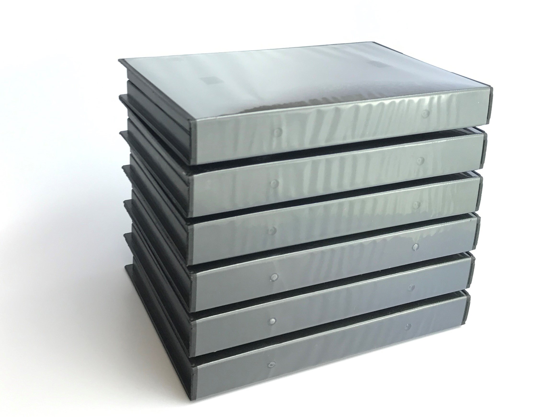 GGG0049 6 pack of clamshell cases for Sega Genesis Game Cartridges Protectors from Dust; Storage, (OEM games only will not hold third party games) (empty cover)