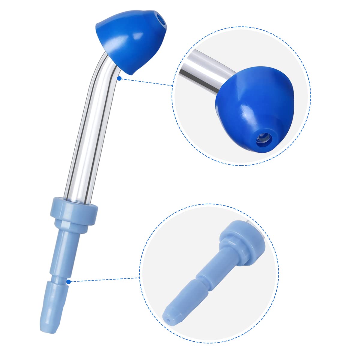 WyFun 4pcs Nose Washing Compatible with Waterpik Oral irrigator WP-100 WP-450 WP-250 WP-300 WP-660 WP-900