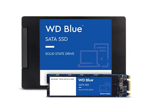 Western Digital 500GB WD Blue 3D NAND Internal PC SSD - SATA III 6 Gb/s, 2.5"/7mm, Up to 560 MB/s - WDS500G2B0A, Solid State Drive