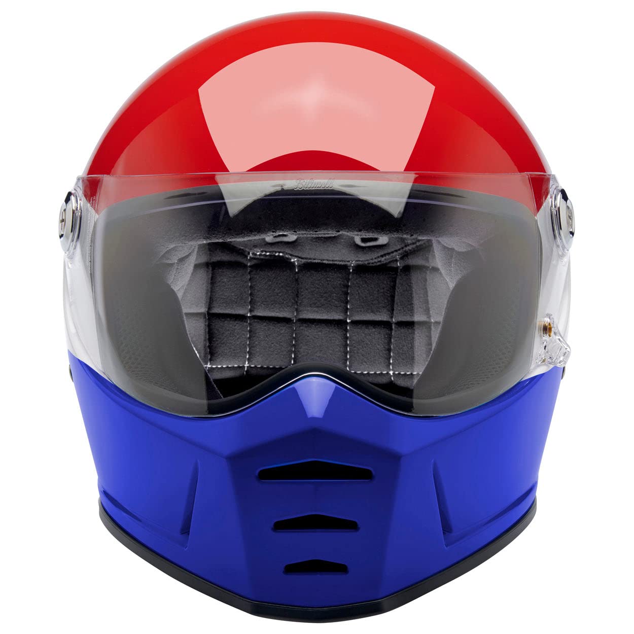 Biltwell | Lane Splitter | DOT & ECE Approved | Motorcycle Helmet | Full Face with Visor | Podium Gloss Red White Blue | XX-Large