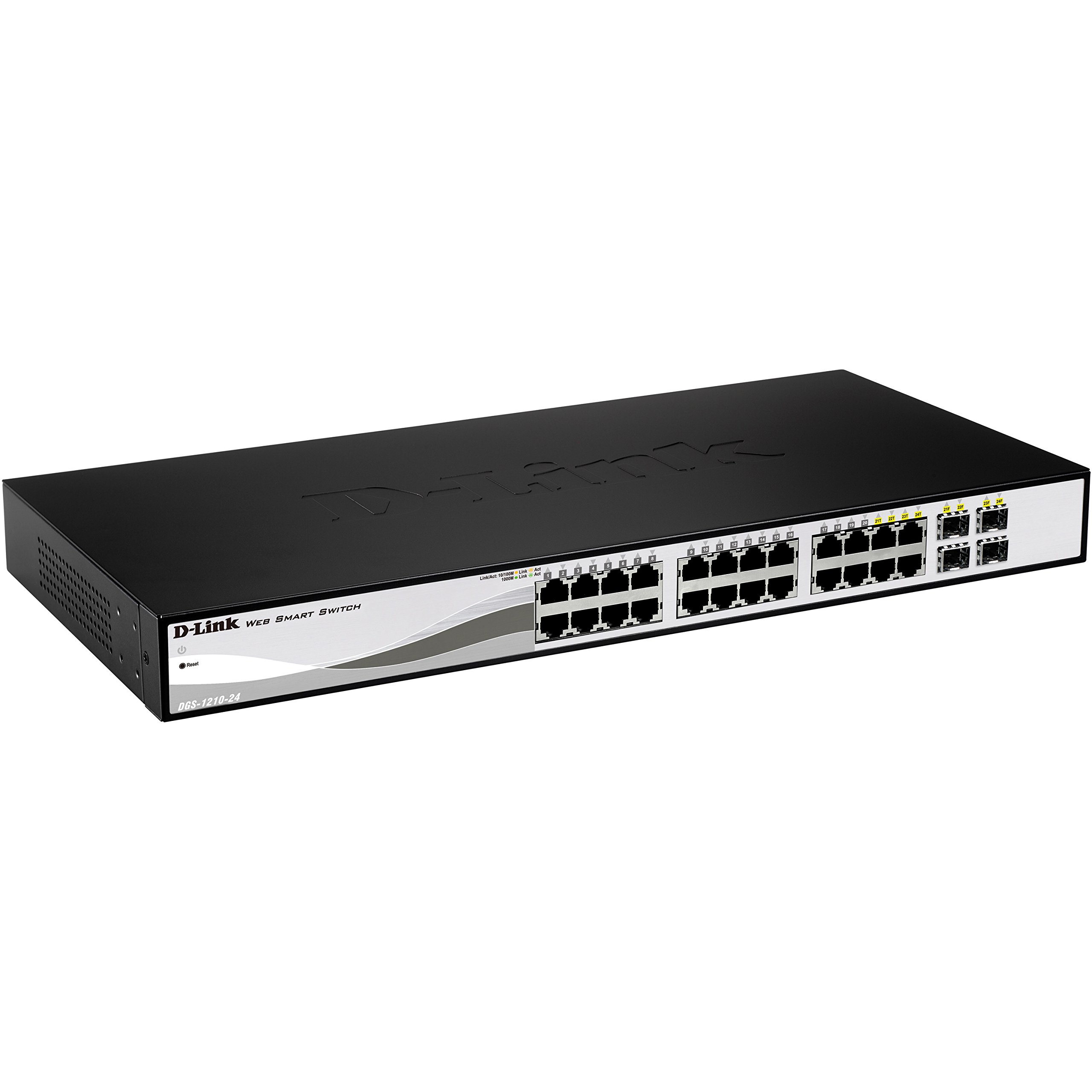 Web Smart 24-Port Gigabit Switch with 4 Combo SFP Slots, D-Link Green