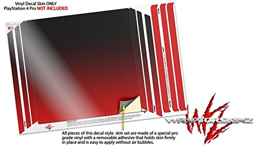 WraptorSkinz PS4 Pro Skin Smooth Fades Red Black - Decal Style Skin Wrap fits Sony PlayStation 4 Pro Console