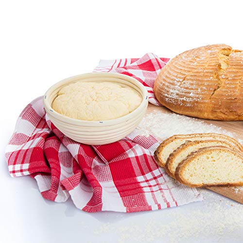 Westmark Round Fermentation Baskets, 10" diameter, Wicker