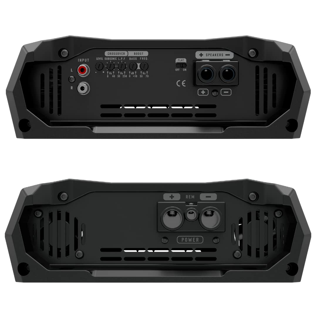 Stetsom Bravo BASS 3000 1 Ohm Mono Subwoofer Car Audio Amplifier, 3000.1 3K Watts RMS, 1Ω Stable, 3000x1, Monoblock, Sound Quality, Crossover & Bass Boost 3000W Sub Amp, Smart Coolers