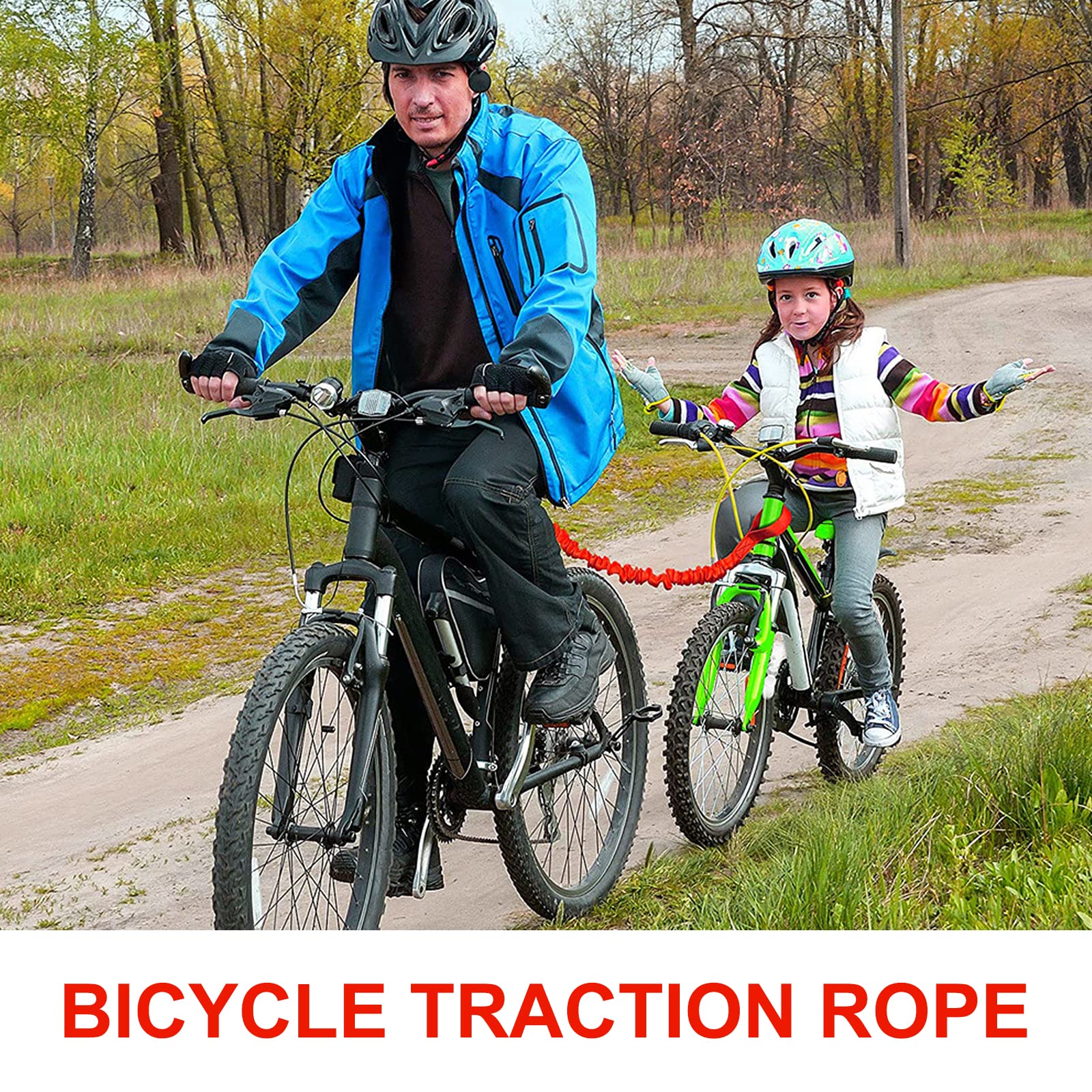 Child Bike Tow Rope Child Bike Stretch Bungee Cord Biking Strap