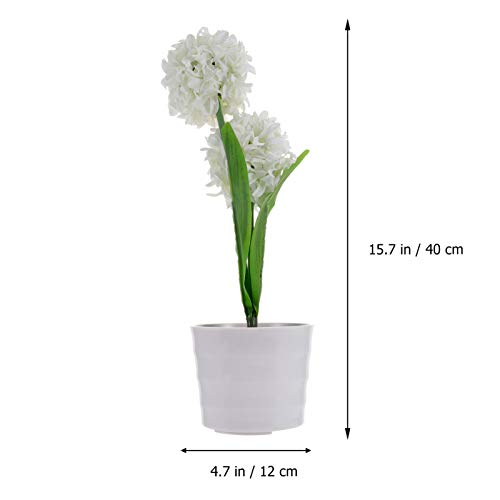 IMIKEYA Solar Power Stake Light Solar Garden Lights with Potted Flower Design LED Landscape Lighting Decorative Lighting for Walkway Patio Yard Garden Home Decoration