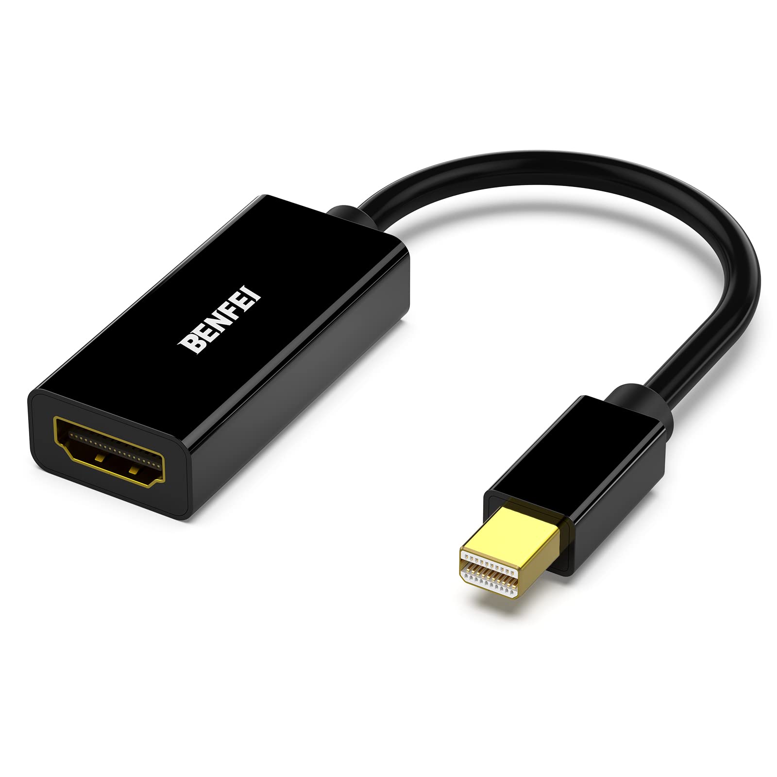 BENFEI Mini DisplayPort to HDMI, Mini DP to HDMI 4K Adapter (Thunderbolt Compatible) Gold-Plated Cord Compatible for MacBook Pro, MacBook Air, Mac Mini, Microsoft Surface Pro 3/4