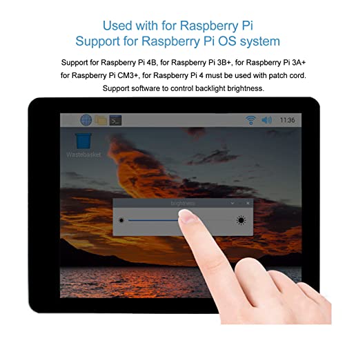 Capacitive IPS Touch Screen, 60Hz Refresh Rate DSI Communication 2.8inch 6H Hardness Capacitive Touch Screen Tempered Glass Panel Professional for Electronics