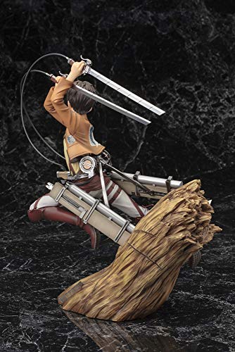 Kotobukiya Attack On Titan: Eren Yeager (Renewal Package Variant) ArtFX J Statue, Multicolor