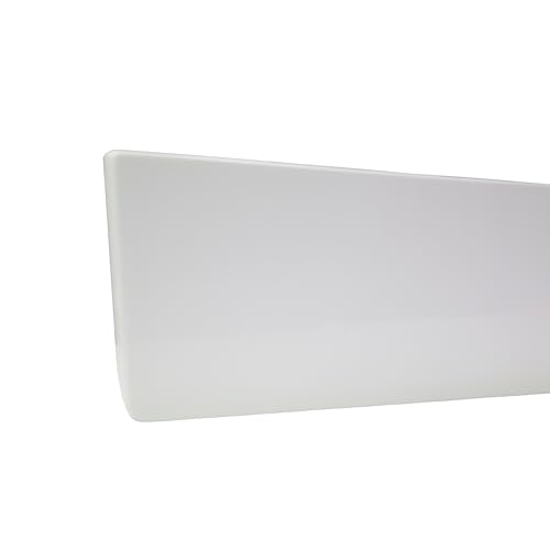 Design House 550905 Universal Cultured Marble Side Splash 21.5 inch, Solid White