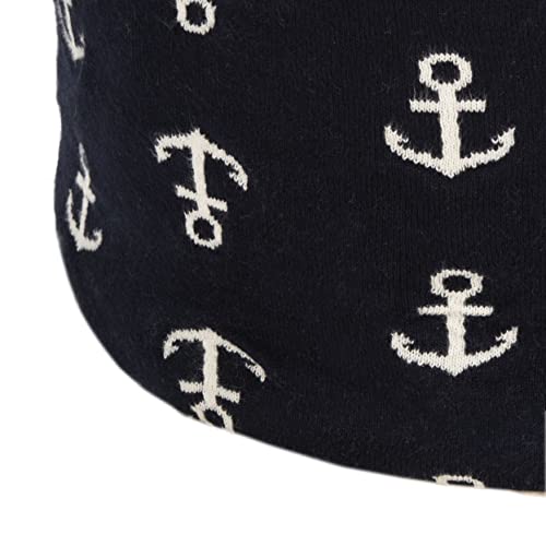 Safavieh Baby Collection Anchor Navy and White Cotton Handles Storage Basket