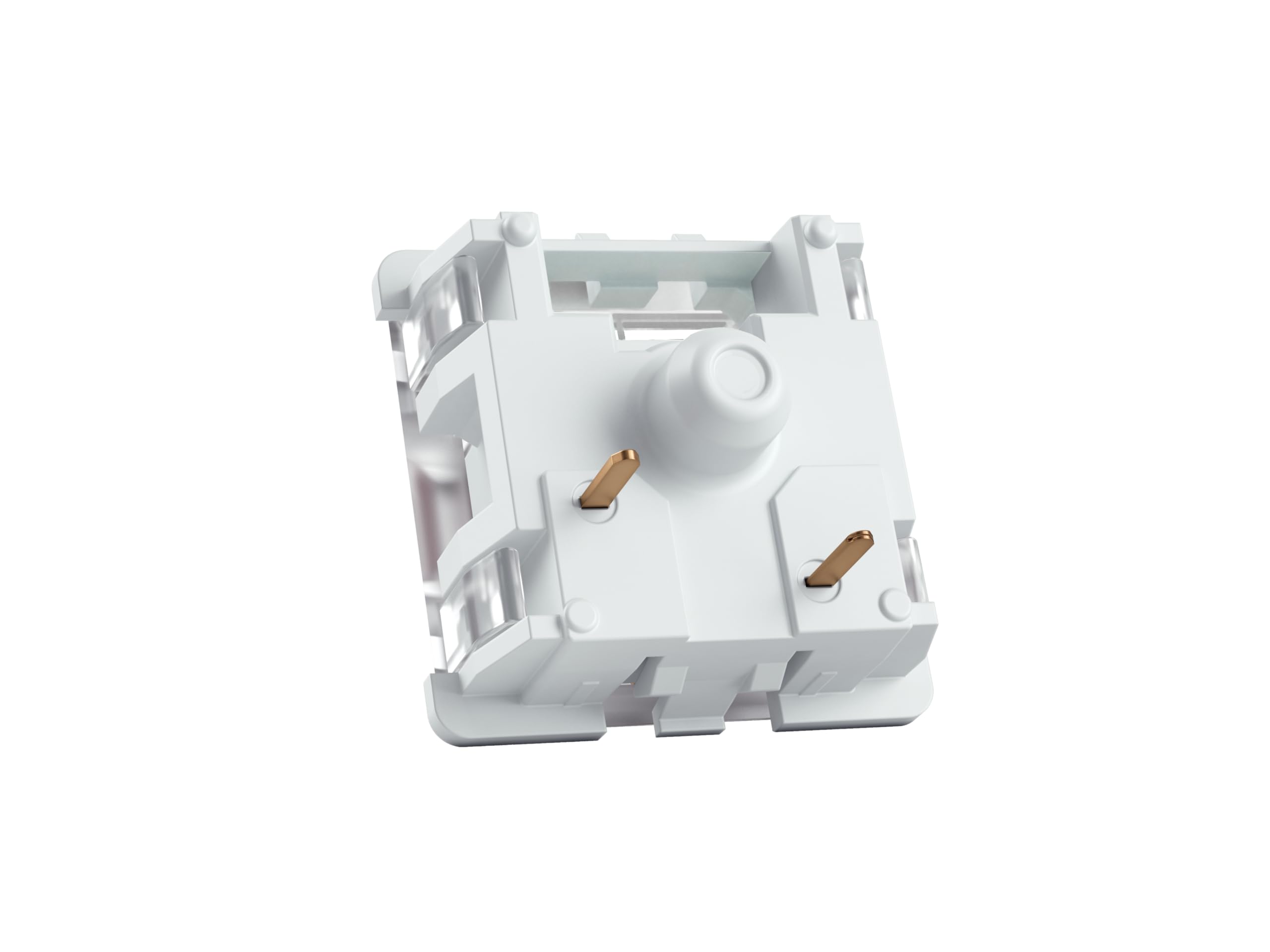 Gateron Linear Switches x Glorious 120 PCS - for Mechanical Keyboards, Gaming and Programming, 3-Pin, Transparent with Red Stem, LED-SMD Compatible