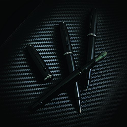 Monteverde Invincia Color Fusion Fountain Pen, Stealth Black, Medium Nib (MV41137)