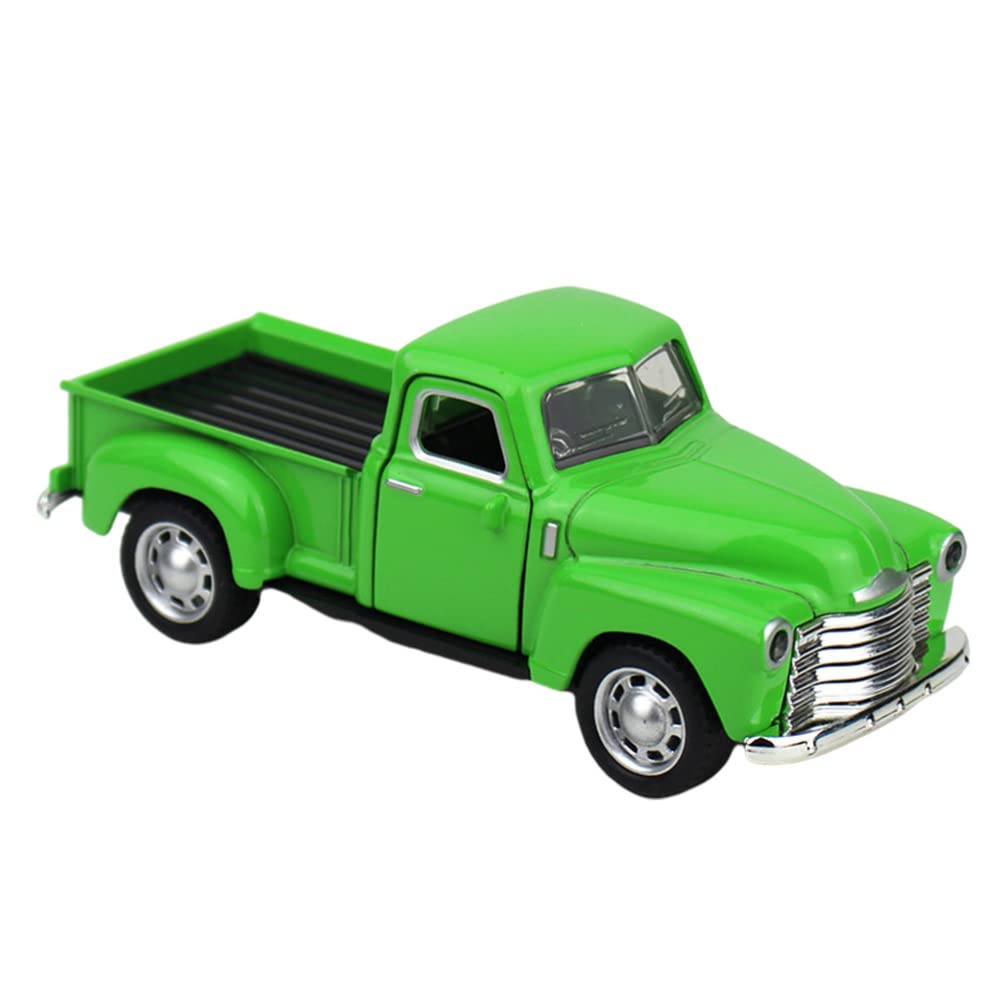 NUOBESTY Retro Old Pickup Toys Vintage Truck Model Vintage Truck Figurine Alloy Car Vehicle Model Toy Toys for Table Centerpiece Christmas Decoration New Year Birthday Present