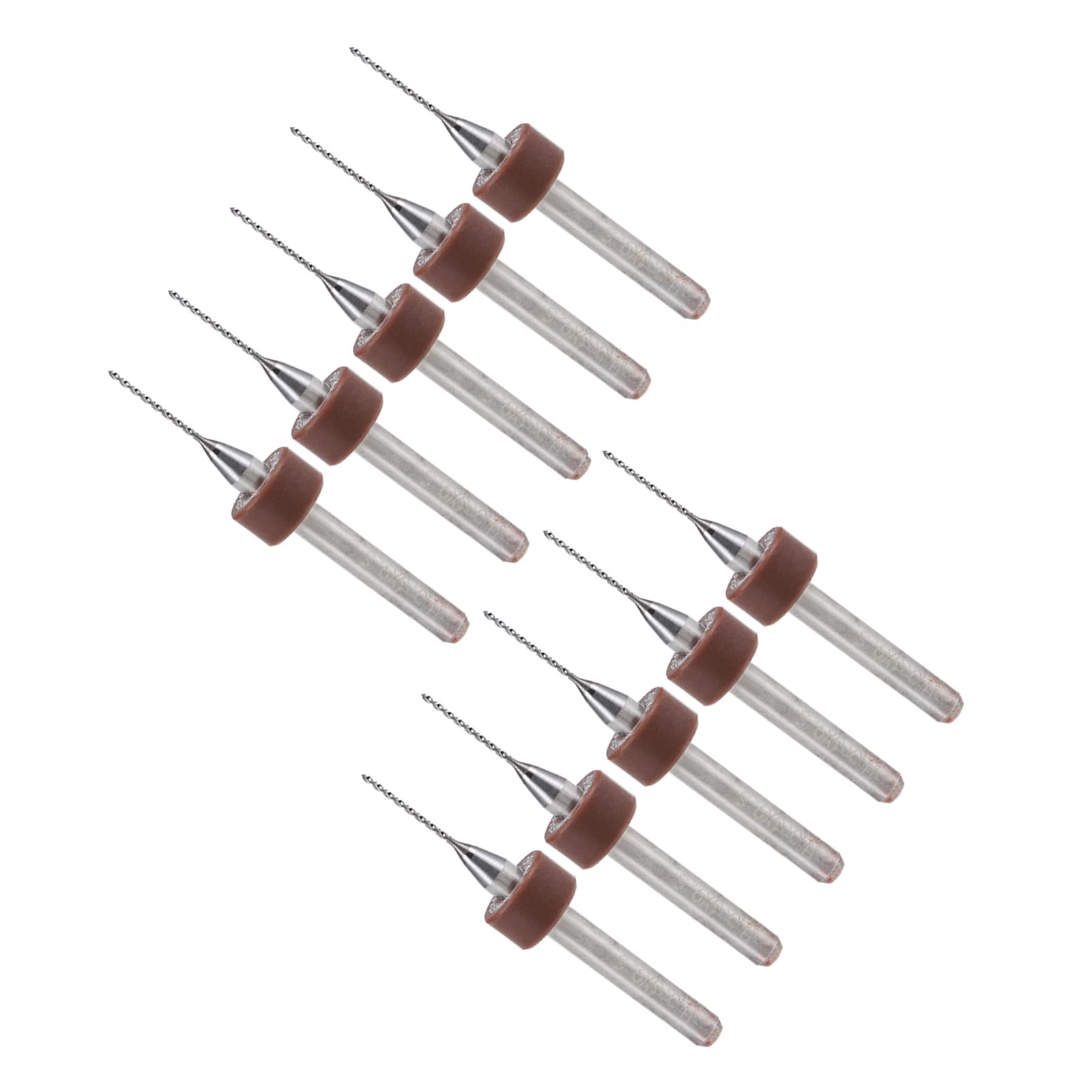 CoCud Micro PCB Drill Bits, 1/8" Shank 1.3mm Cutting Edge, Tungsten Carbide Print Circuit Board Drill Bit - (Applications: for CNC Drilling Engraving Machine), 10-Pieces