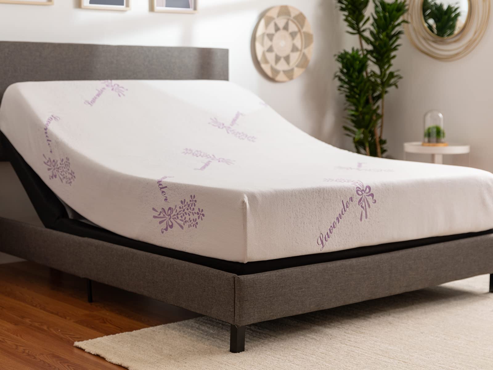 Tulo by Mattress Firm | 10 INCH Memory Foam Lavender Mattress | Pain-REDUCING Pressure Relief | King Size
