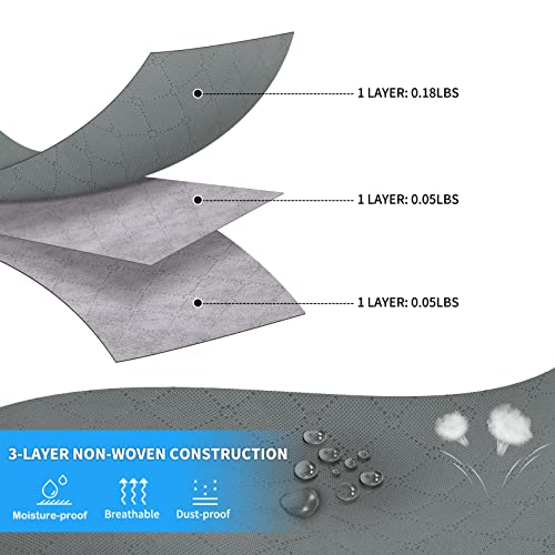 Large Storage Bags, 90L Clothes Storage Bins, Foldable Closet Organizers Storage Containers with Clear Window, Reinforced Handles, Thick Fabric for Blankets, Comforters, Clothing, Bedding, 6 Pack