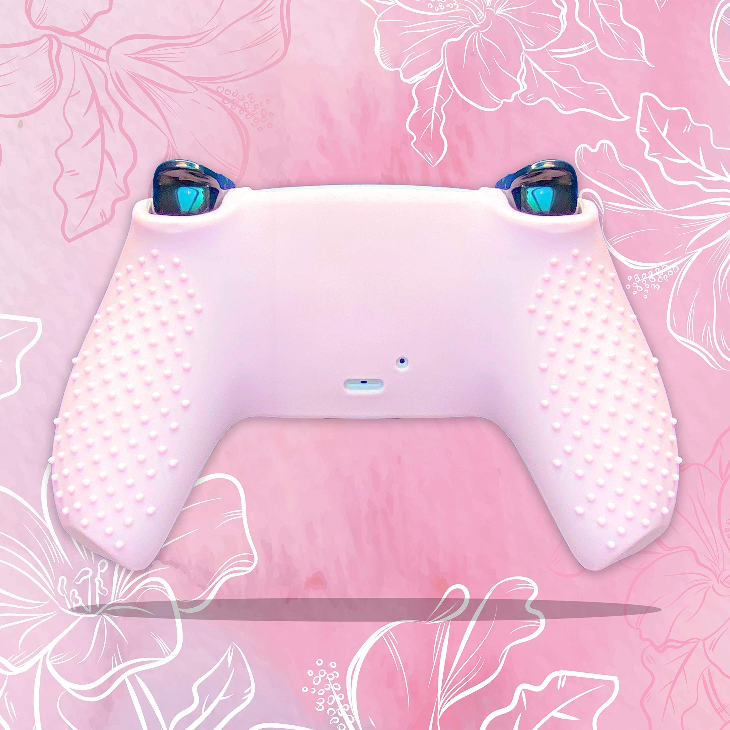 BelugaDesign Pastel PS5 Controller Cover | Cute Soft Sleeve Case Skin Shell with Anti-Slip Textured Grip | Compatible with Sony PS5 DualSense Controller (Light Pink)