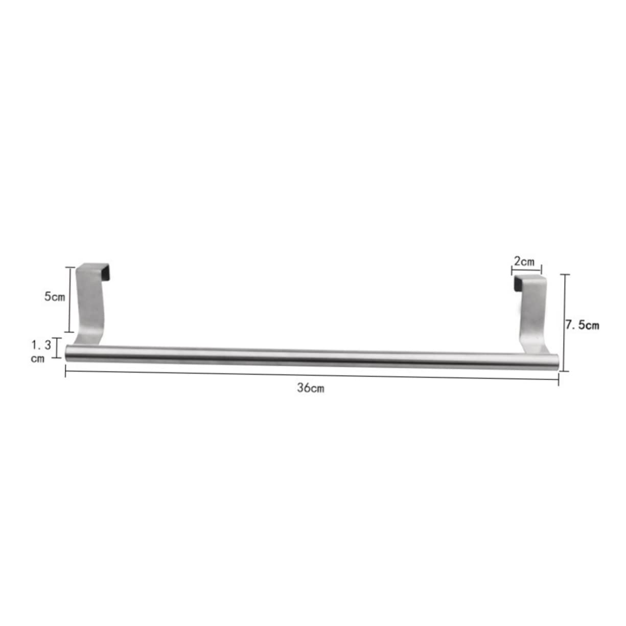 CHILDWEET 2 Pcs Towel Hanger Towel Hanging Rack Stainless Steel Rack Door Organizer Bar Organizer