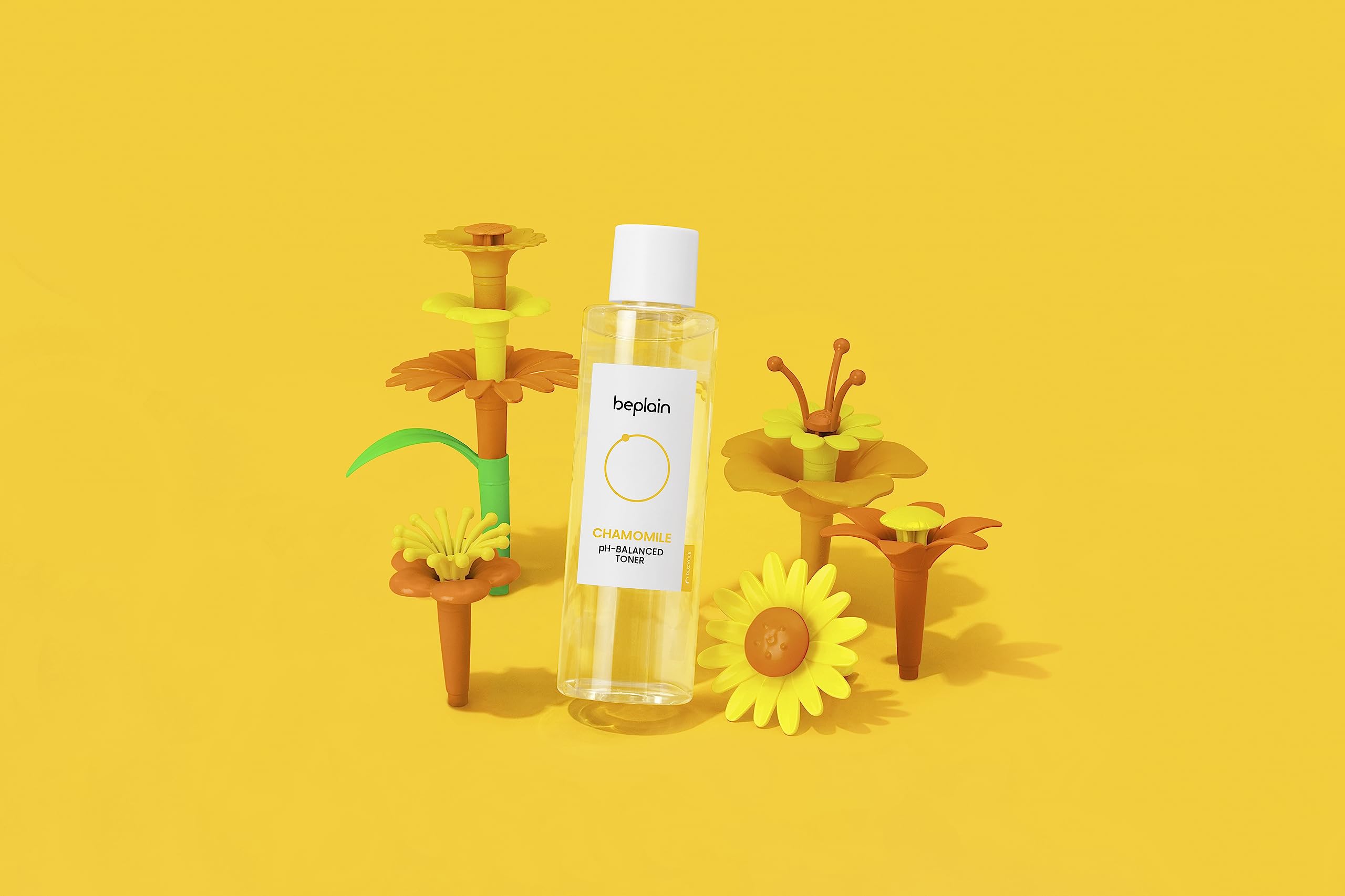 beplain Chamomile pH-Balanced Toner 6.4 fl oz | Natural Fragrance-Free Acne Toner for Face | Pore Refining & Blemish-reducing Face Toner | Korean Face Toner | k-Beauty