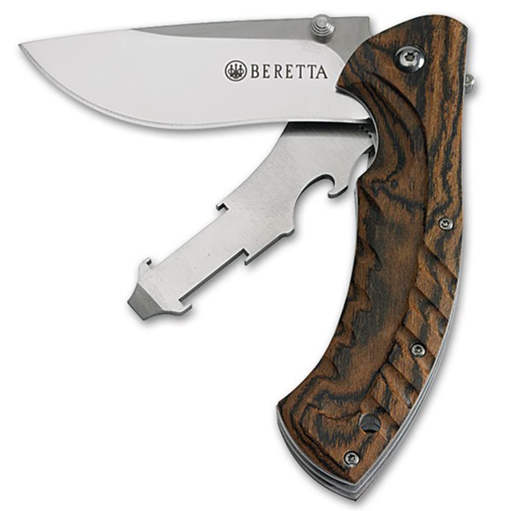 Beretta Hunting Folding Xplor Light Utility Knife CO6104520900, Black