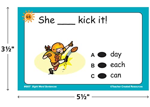 Teacher Created Resources Power Pen Learning Cards, Sight Word Sentences (6857)