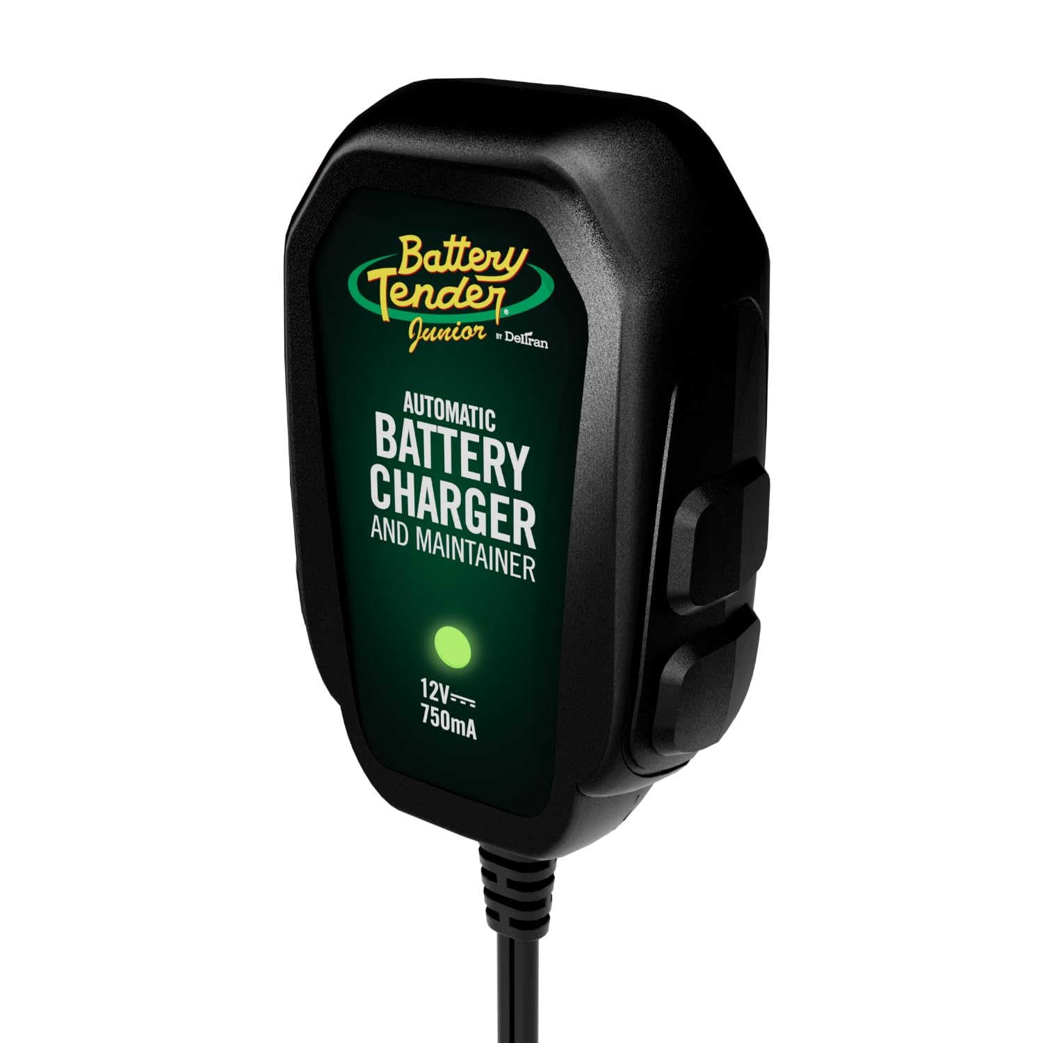 Battery Tender Junior 12V, 750mA Charger and Maintainer: Automatic 12V Powersports Battery Charger for Motorcycle, ATVs, and More - 021-0123
