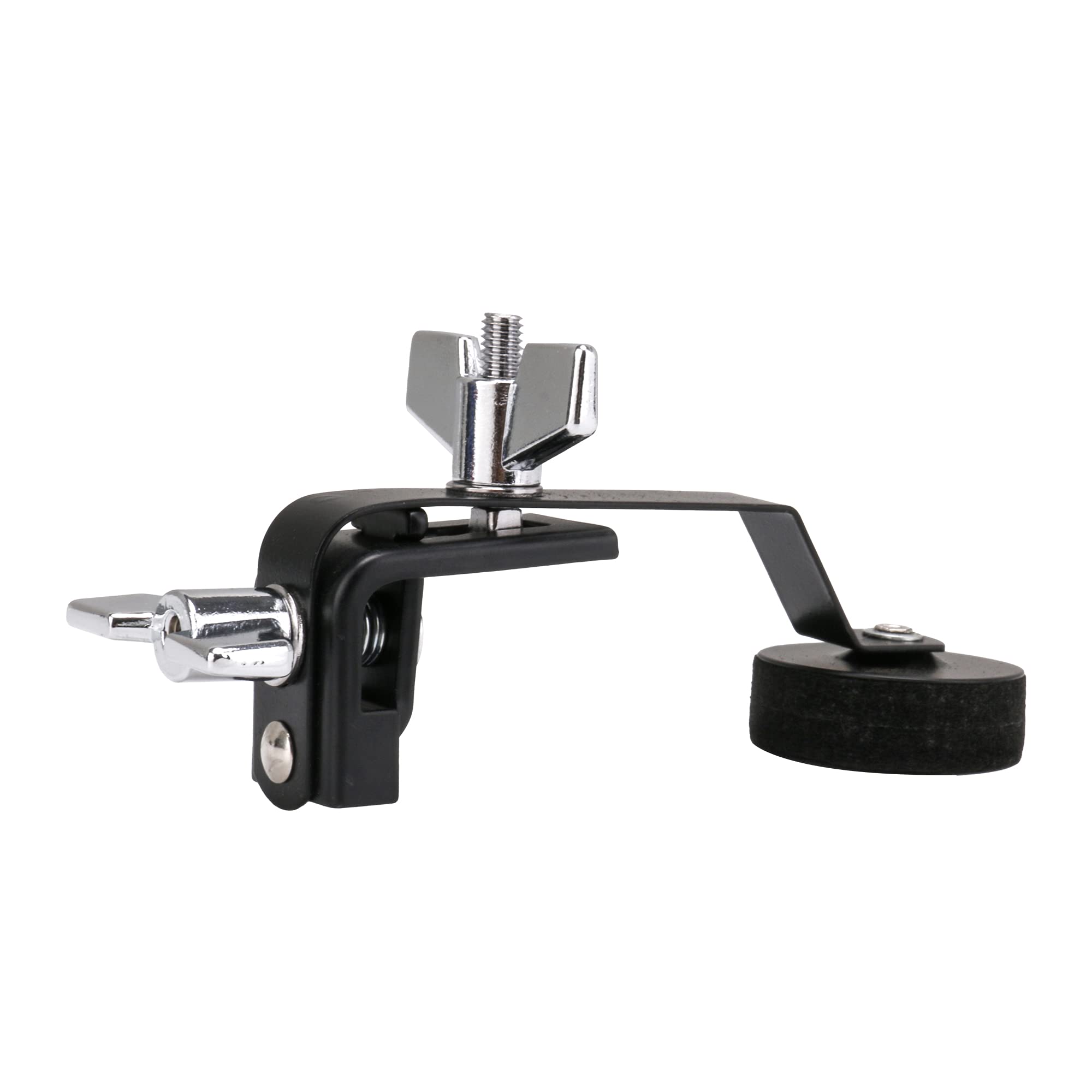 Black Plastic Felt Drum Clamp-on Tone Control Muffler Musical Parts