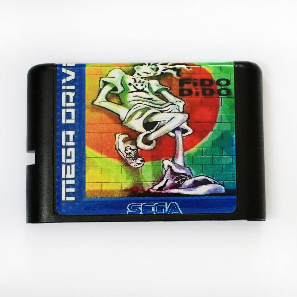 Retro Game Fido Dido 16 Bit MD Game Card For Sega Mega Drive For Sega Genesis (Black)
