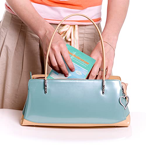 Toilet Seat Covers Disposable, 50-Count Flushable Paper Travel Toilet Seat Covers for Adults and Kids Potty Training, Great Biodegrable Accessories for Public Restrooms, Airplane, Camping