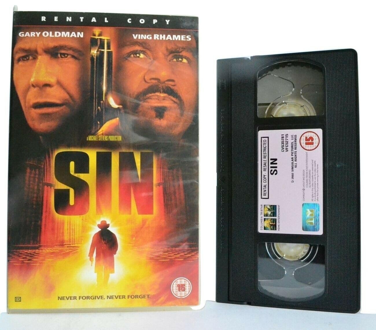 Sin: Columbia (2003) - Crime Thriller - Large Box - G.Oldman/V.Rhames - Pal VHS