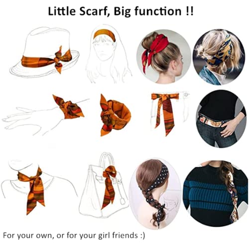 Bag Handbag Scarf Handle Wrap Ribbon Scarf Purse Scarf for Women