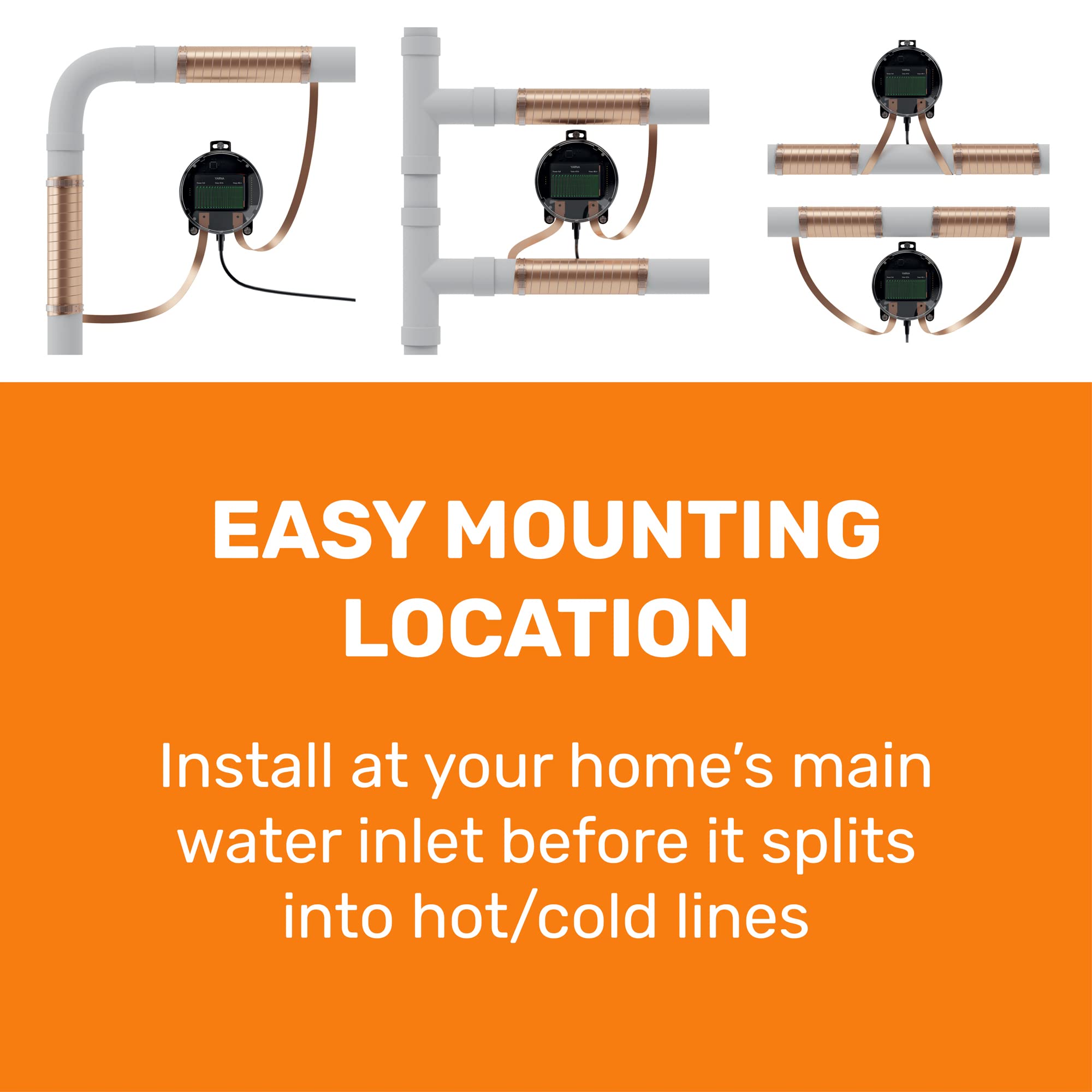 Capacitive Electronic Water Descaler System - Alternative No Salt Water Softener System for Whole House, Reduces the effects of Limescale [CWD48, Max 4" Pipe]