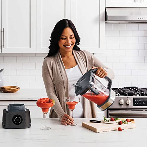 Ninja CO401B Foodi Power Blender Ultimate System with 72 oz Blending & Food Processing Pitcher, XL Smoothie Bowl Maker and Nutrient Extractor* & 7 Functions, Black (Renewed)