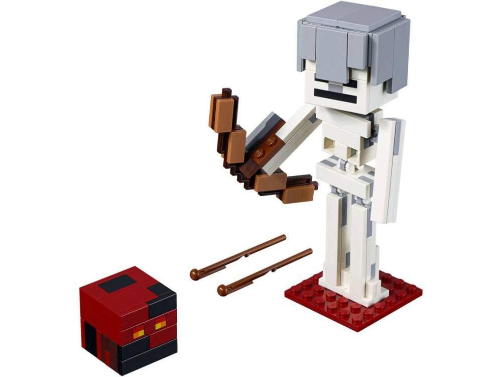 LEGO Minecraft BigFig Skeleton with Magma Cube Building Kit (142 Pieces)