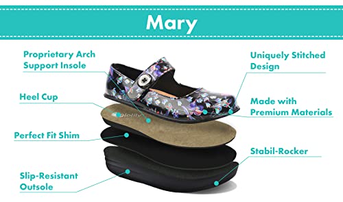 Glolily Mary Purple Dot Size 7.5 US