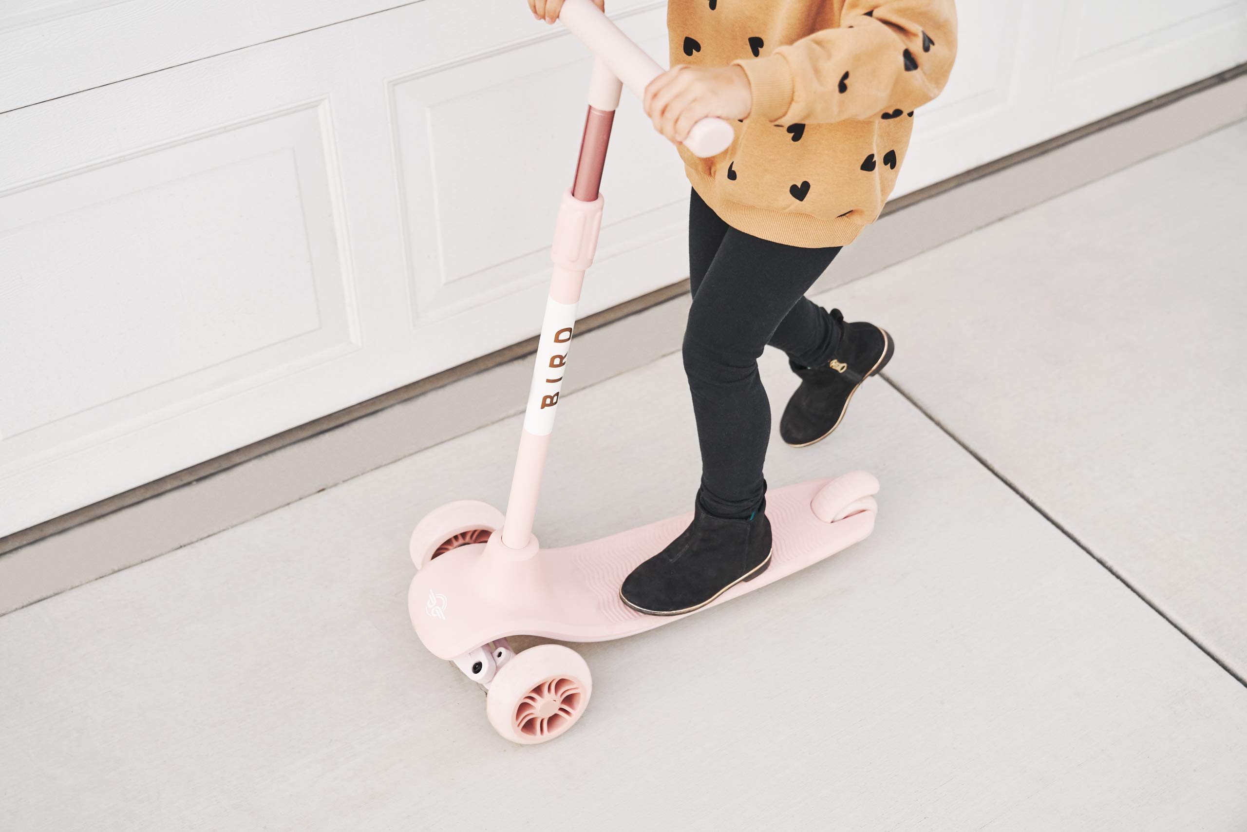 Bird OBB0UB2 Birdie Non-Electric Kick Scooter for Kids with Adjustable Height Handle