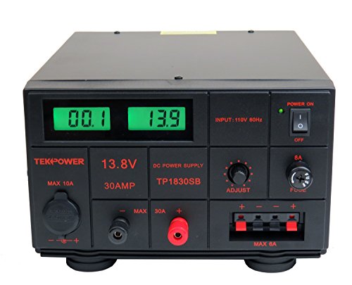 TekPower TP1830SB DC Adjustable DC Power Supply 1.5-15V 30A with Digital Display, Linear Output, Lab Grade High Stable and Low Ripple Voltage Reglator