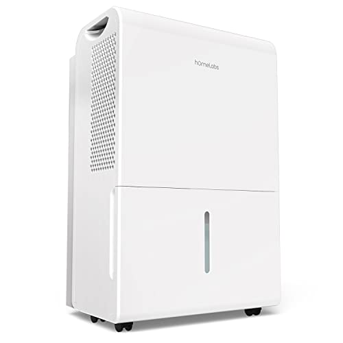 hOmeLabs 1,500 Sq. Ft Energy Star Dehumidifier for Medium to Large Rooms and Basements white