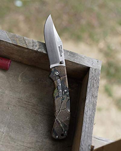 Cold Steel Double Safe Hunter Folding Knife with Rocker Lock and Secondary Safety Mechanism, Camo, One Size