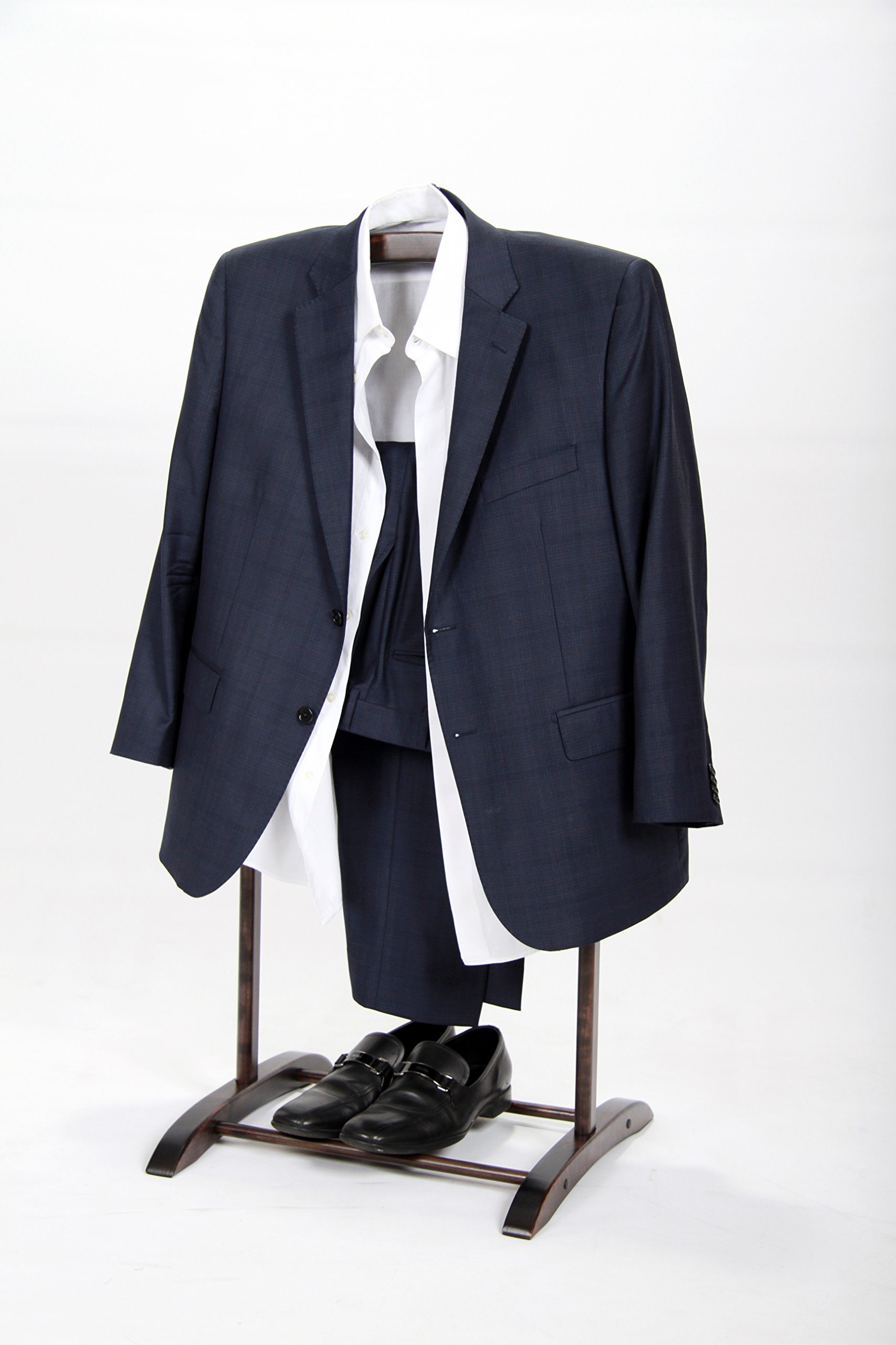 Homenetics Deluxe Hardwood Clothes Valet Stand (Espresso)